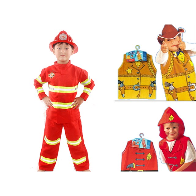 Kids Fireman / Fire Engine Costume / Kids Occupation Costume | Shopee ...