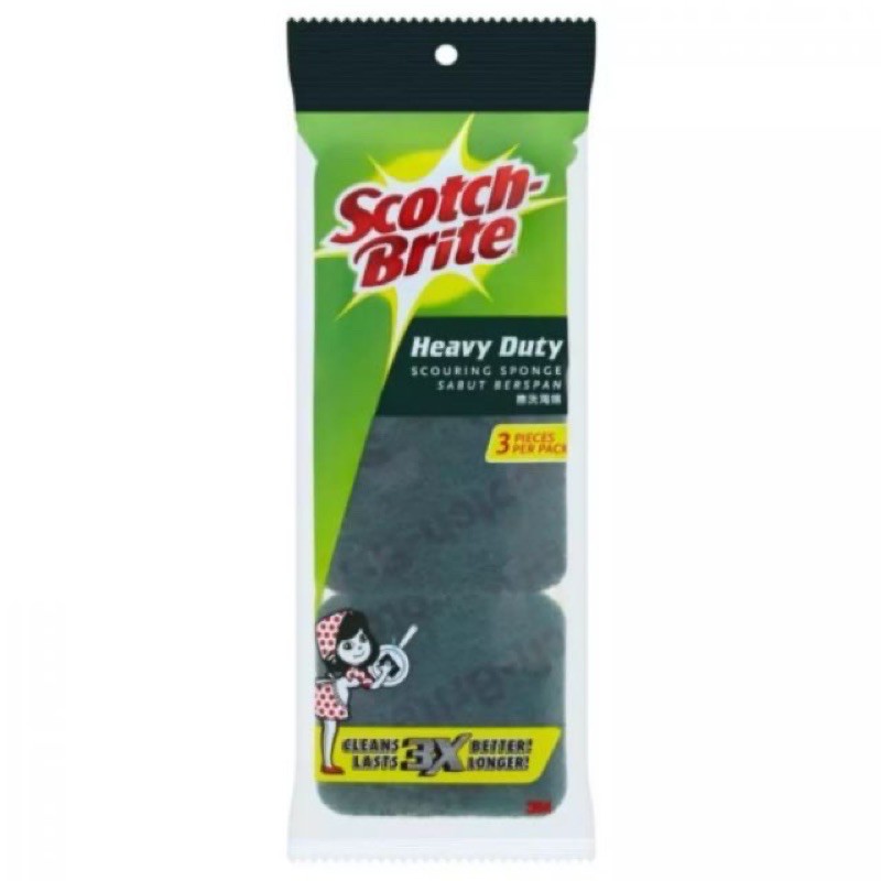3M Scotch-Brite Scouring Sponge(5pcs/pkt) | Shopee Malaysia