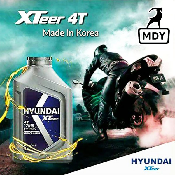 Hyundai Xteer 4T 10W40 Synthetic Motorbike Motorcycle Engine Oil 1L ...