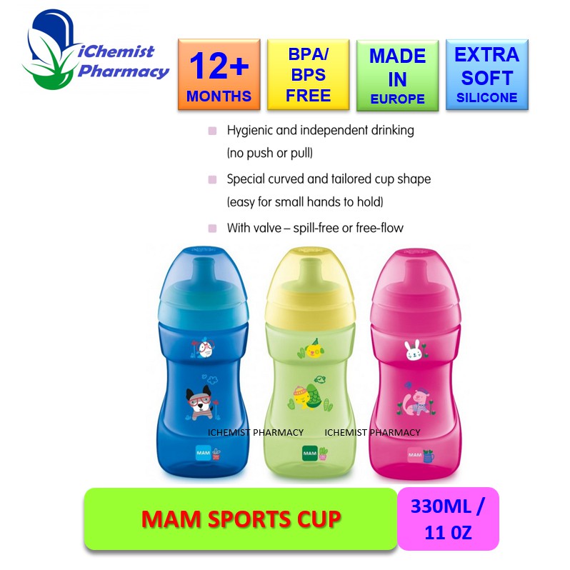 MAM SPORTS CUP 330ML / 11 OZ (12+ Months) | Shopee Malaysia