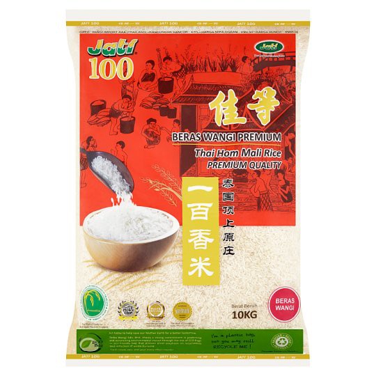 Jati 100 Thai Hom Mali Rice 10kg | Shopee Malaysia