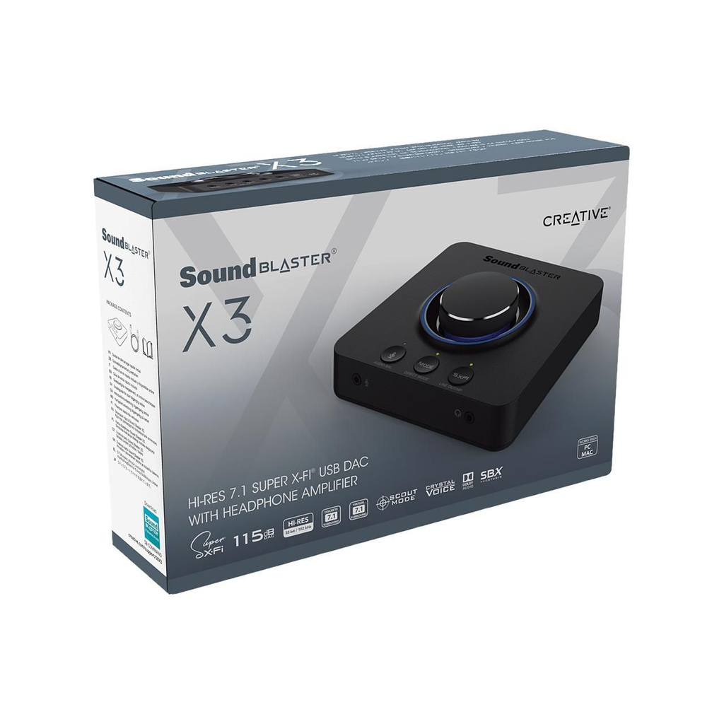 Creative 70SB181000000 Sound Blaster X3 Digital Audio Converter - Black ...