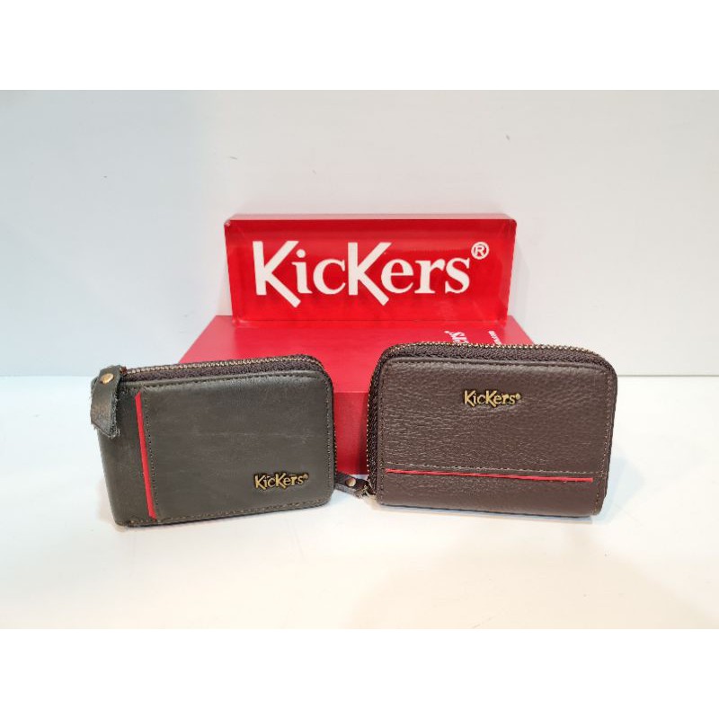 Kickers genuine leather unisex zipper card holder(KIC 87134/87135 ...