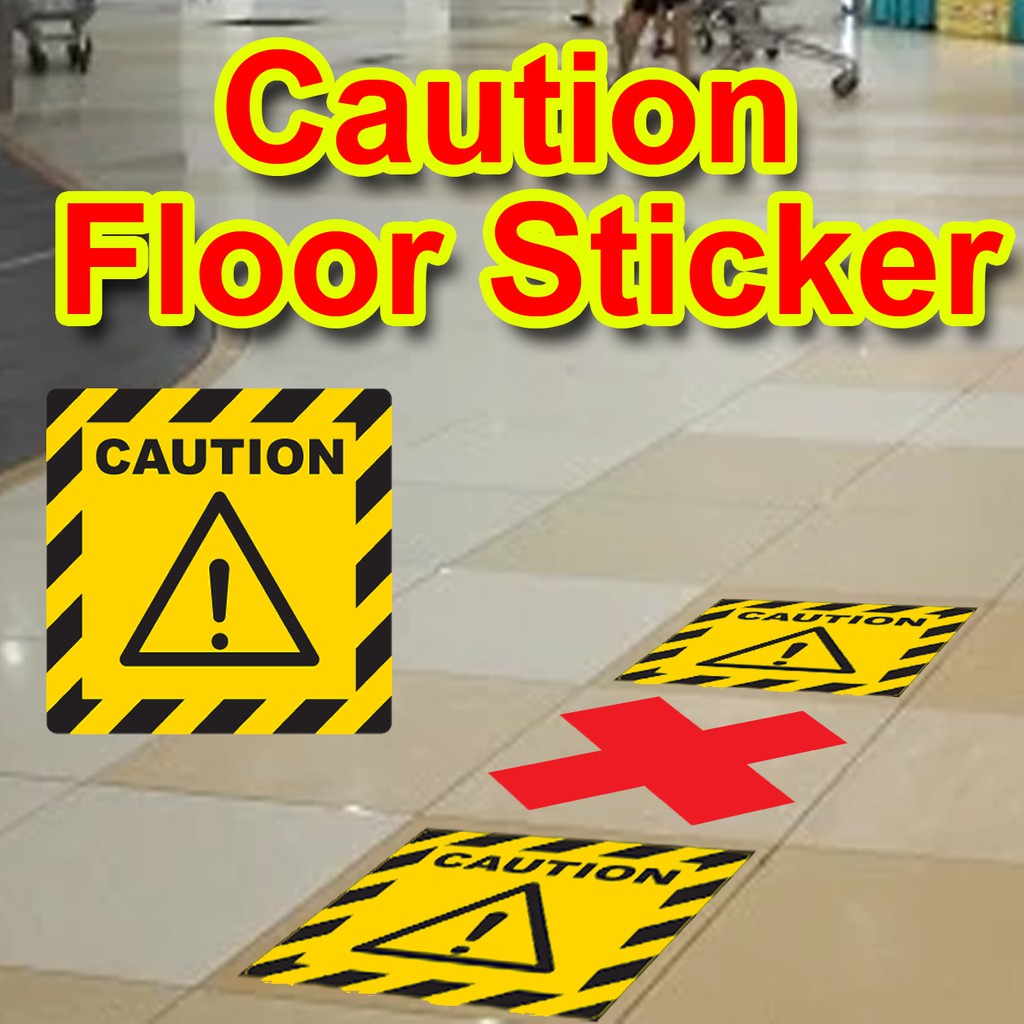 Caution Sticker, Safety Sticker, Shopping Sticker, Caution Wet Floor ...