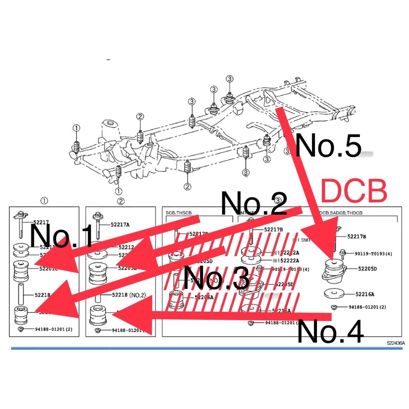 Toyota Hilux Kun25 Kun26 (DCB) Body Cabin Mouting Bush. | Shopee Malaysia