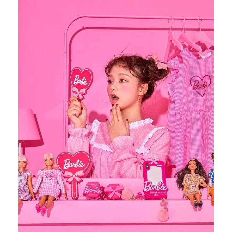 ️ON STOCK ️ Pink Barbie Mirror Heart-shaped Pretty Butterfly For iPhone ...