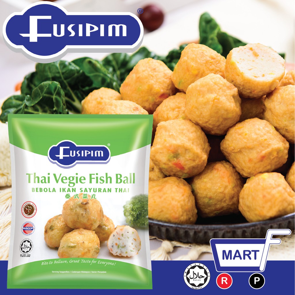 FUSIPIM Thai Vegie Fish Ball 500g (Bebola Ikan Sayuran Thai) [KL, Klang ...