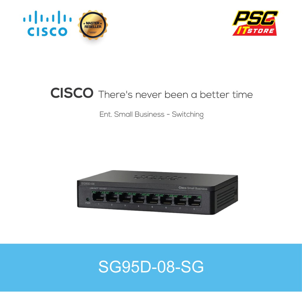 Cisco SG95D-08-SG: 8-Port Gigabit Desktop Switch | Shopee Malaysia