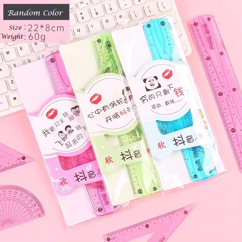 School Ruler Compass Geometry Set Geometri Kompas Pembaris Student ...