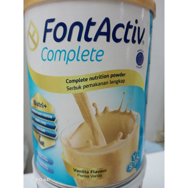 FontActiv Complete Vanilla Flavour 400g Exp 17/2/2025 | Shopee Malaysia