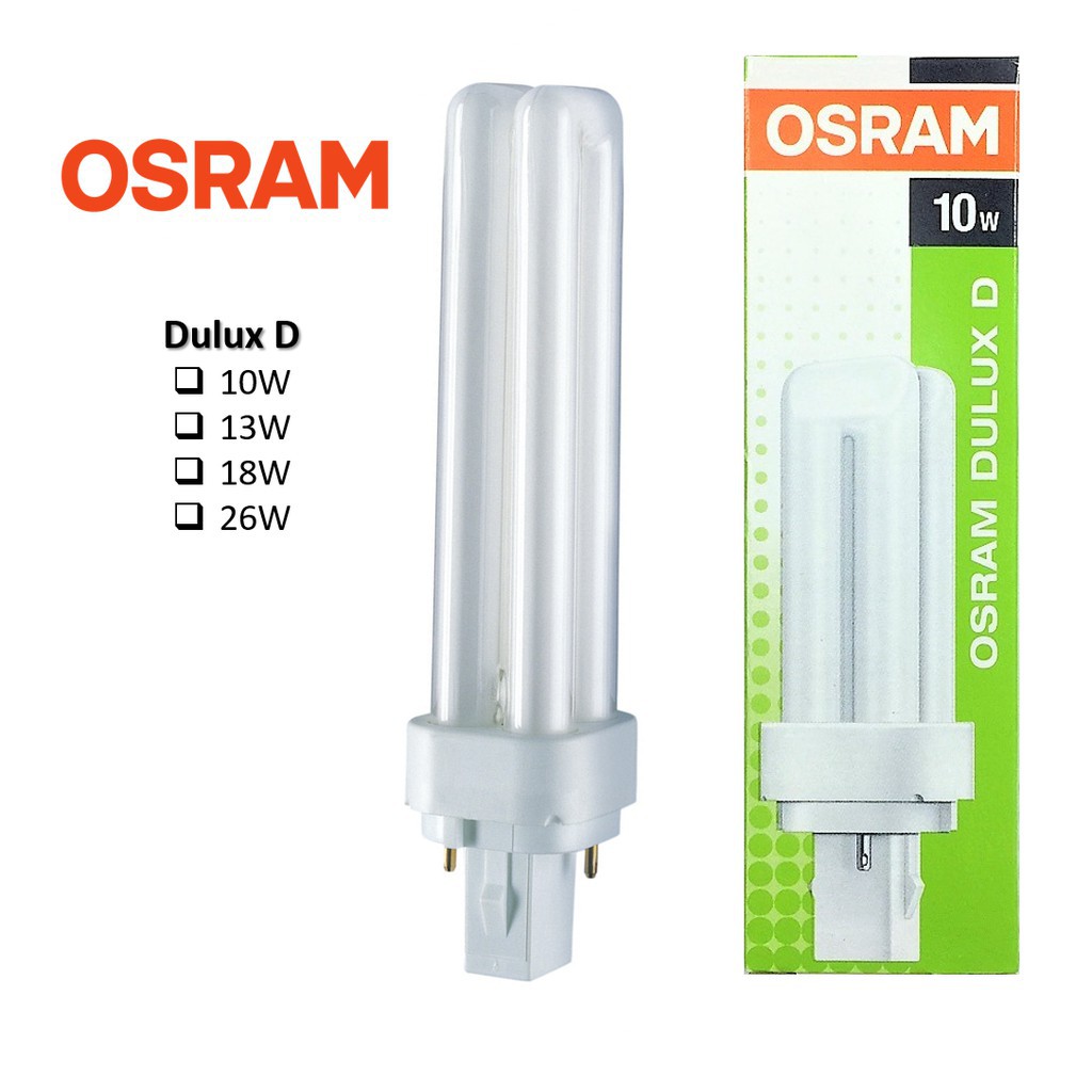 OSRAM DULUX D LUMILUX (PLC) 13W/865, 18W/827, 18W/840, 26W/827, 26W/865 | Shopee Malaysia