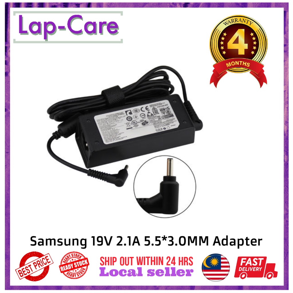 Samsung NP-N110 N150 R508 NC10 N148 NC110 N350 19V 2.1A (40W) 4.74A ...