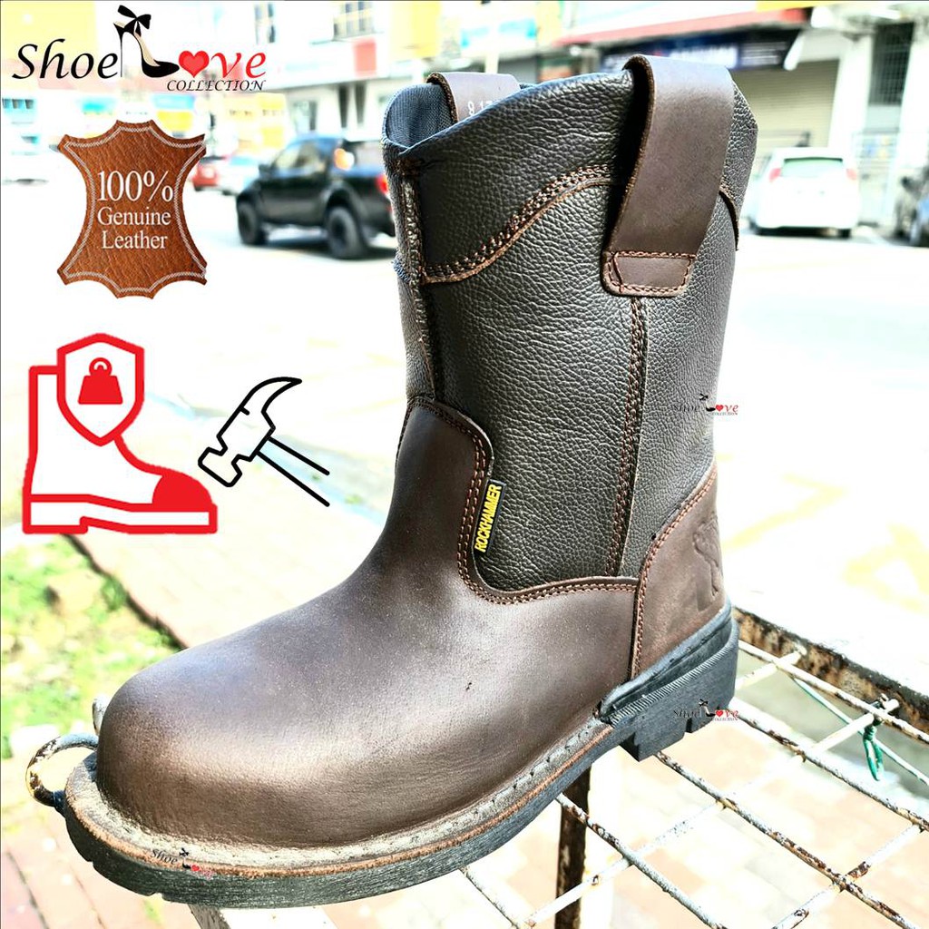 🔥READY STOCK🔥 KASUT KULIT KESELAMATAN ROCK HAMMER ORIGINAL SAFETY SHOE ...