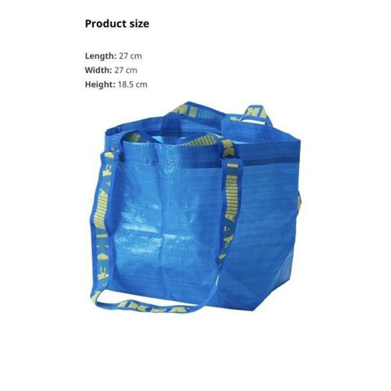 Ikea Original blue bag PENGHANTARAN berdesup laundry shopping pindah ...