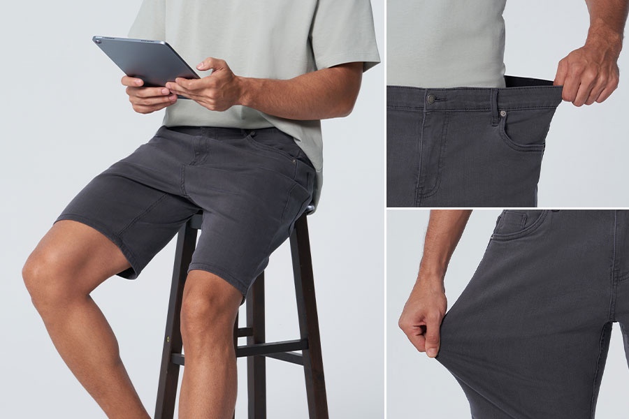 Bottoms Lab Air-Flex Jean Shorts - Men's Shorts | Shopee Malaysia