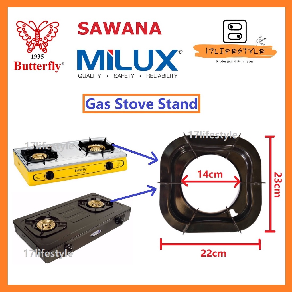 BUTTERFLY SAWANA MILUX Gas Stove Wok Stand Square (Spare Part) BGC-922 ...