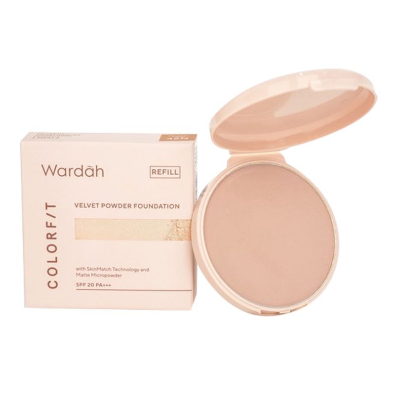 Wardah Refill Colorfit Velvet Foundation Powder SPF20 PA+++ | Shopee ...