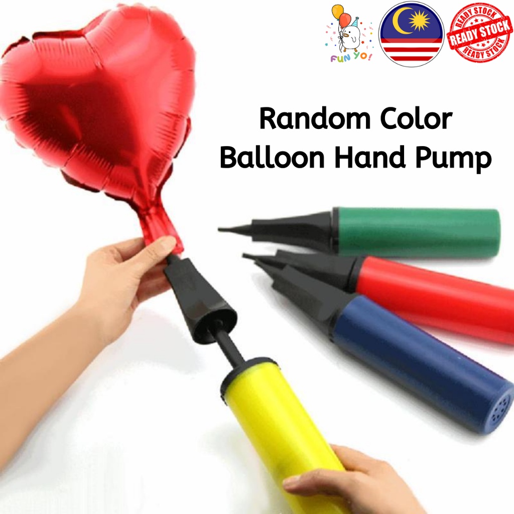Balloon Hand Pump Random Color Inflator Tools Hand Held Pump Birthday ...