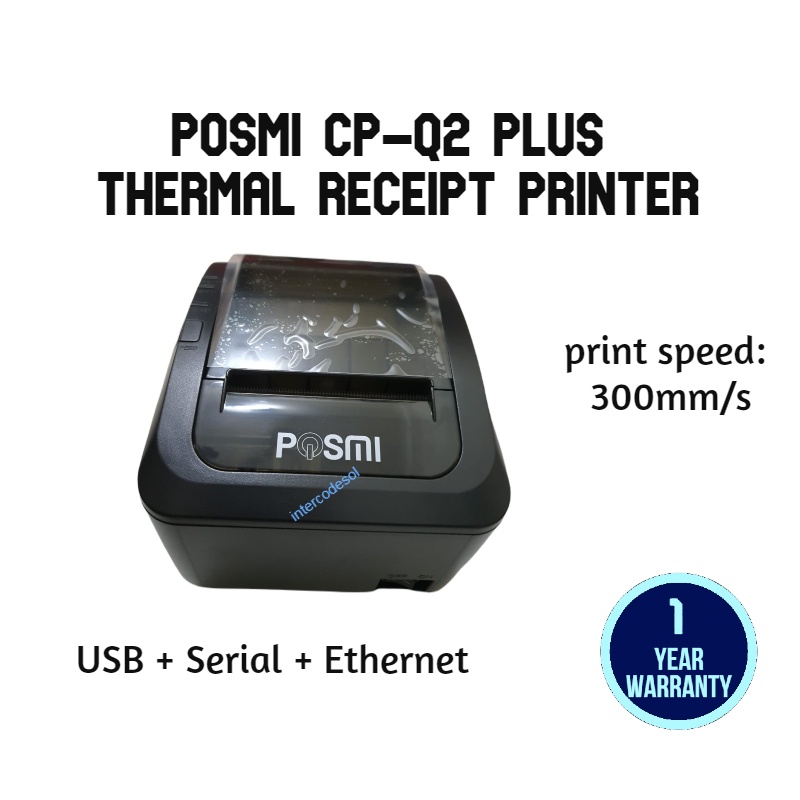 POSMI CP-Q2 Plus Thermal Receipt Printer (USB+ Serial + Ethernet) -New ...