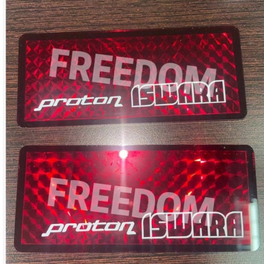 (2 PCS) PROTON ISWARA Red Rear Bumper Reflector / Reflektor Bumper ...