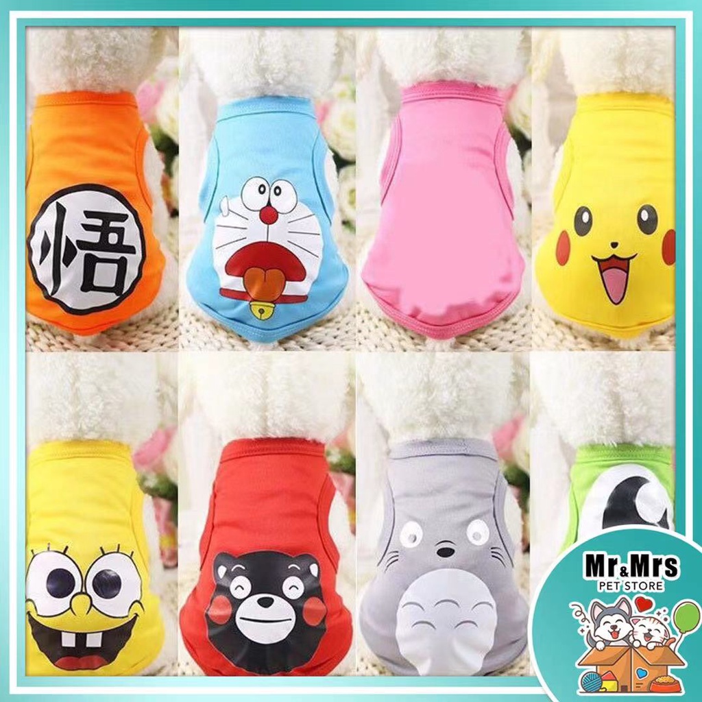 Cartoon Baju Kucing Murah Cat Shirt Baju Kucing Comel Pet Cloth Clothes ...