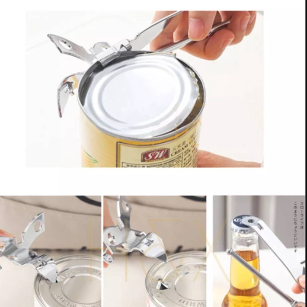 Korea 777 THREE SEVEN Can Opener Multi-functional / Pembuka Tin ...