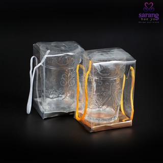Glass FREE PVC BOX Doorgift Gelas Kaca Goodies VIP Murah Door Gift ...