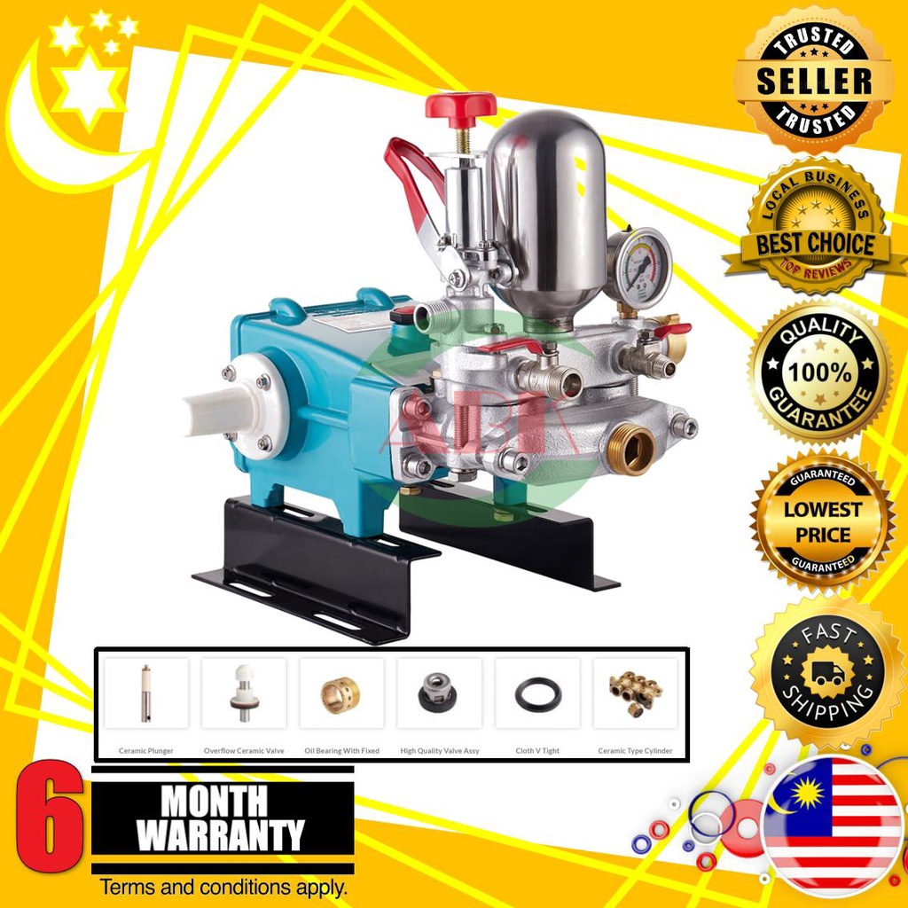 TAIWAN LIEBAO YN-549AC/YN549C CERAMIC AUTO/MENUAL PLUNGER POWER SPRAYER ...