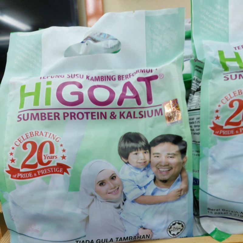 Hi Goat Susu Kambing 💯ORIGINAL HQ 15’s x 21g Sumber Protein Dan Kalsium ...