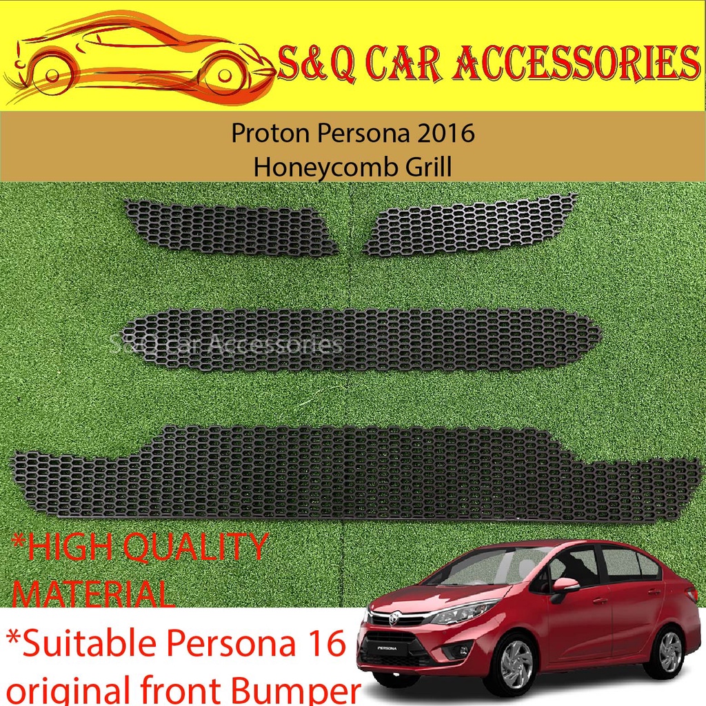 Proton Persona 2016 Honeycomb Grill Ready Stock | Shopee Malaysia