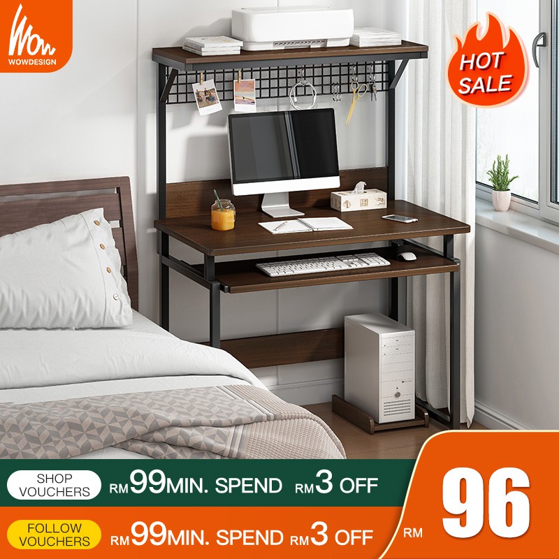 Modern Computer Table With Shelf Study Table with storage ...