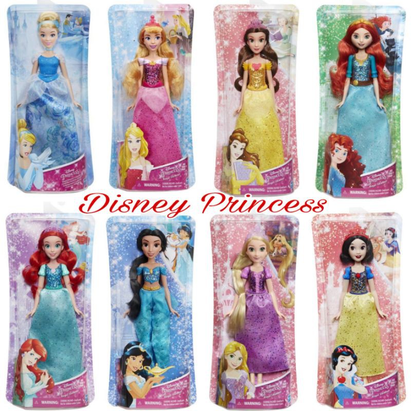 Disney Princess💕 Cinderella Aurora Belle Merida Ariel Jasmine Rapunzel ...
