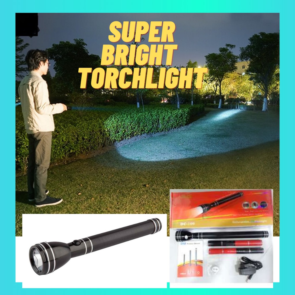 JAPAN TECH🇯🇵 TORCHLIGHT (RECHARGEABLE LED HEAVY DUTY TORCHLIGHT) 2 ...
