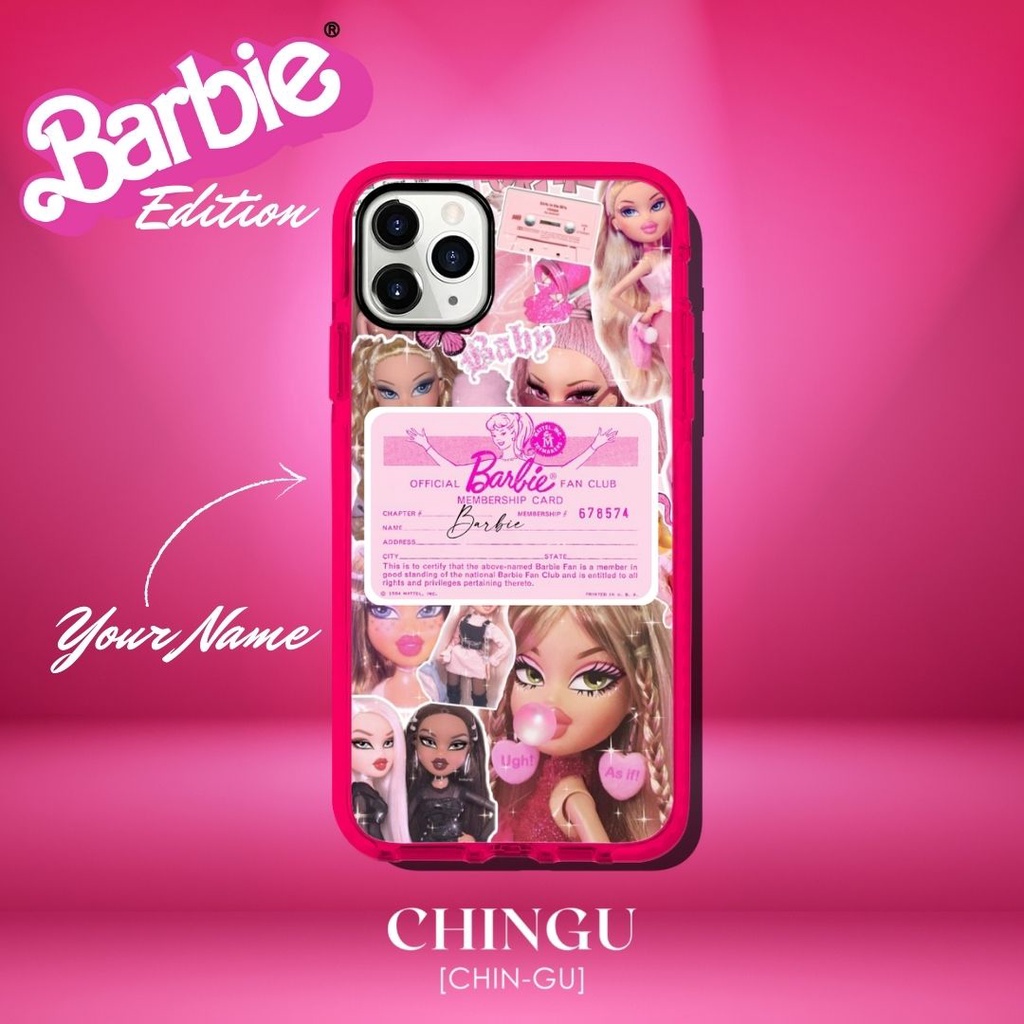 CUSTOMIZABLE BARBIE FANS CARD DESIGNATED Bumper Casing 13 UNTIL 15 PRO ...
