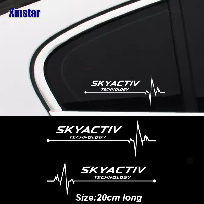 《READY STOCK》2pcs Car windows For Mazda Skyactiv Technology Logo 3 6 CX ...