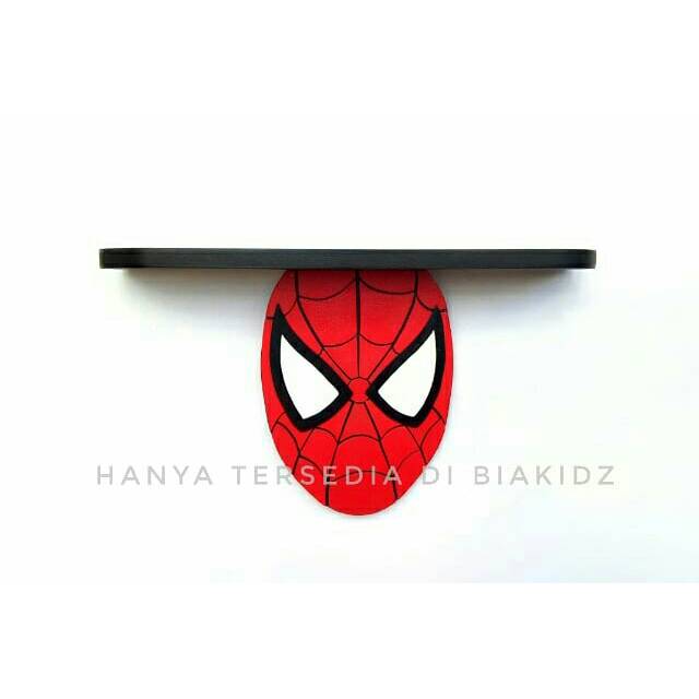 Spiderman Wall Shelf (Long) REAL PIC From Biahomy | Shopee Malaysia