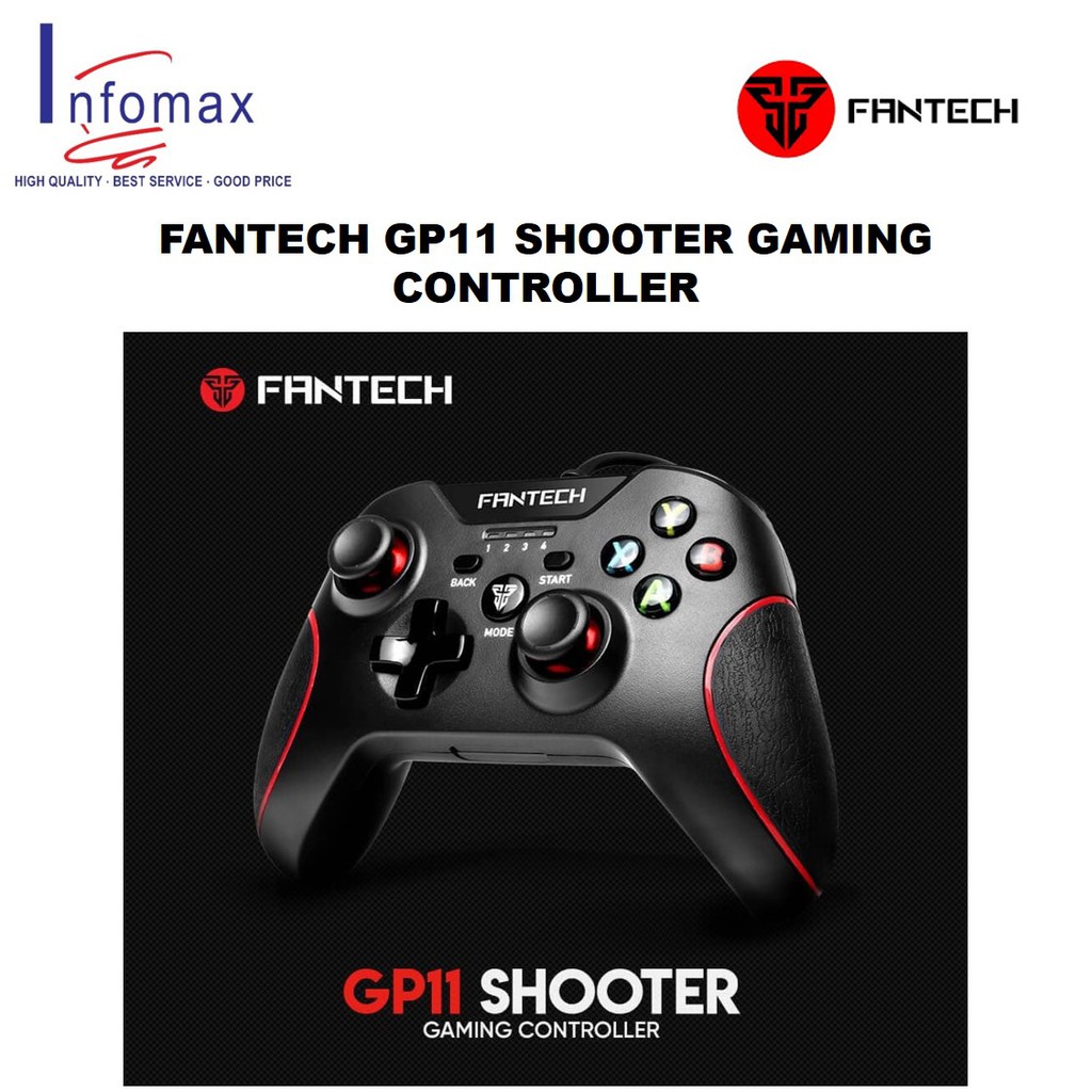Fantech GP11 Shooter Gaming Controller for PC / PS3 Wired Vibration ...