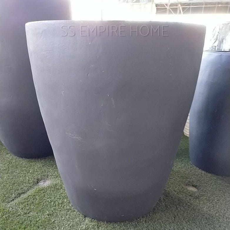 REX FP08 All Matte Circular Fiberglass Flower Pot Pasu Bunga Garden ...