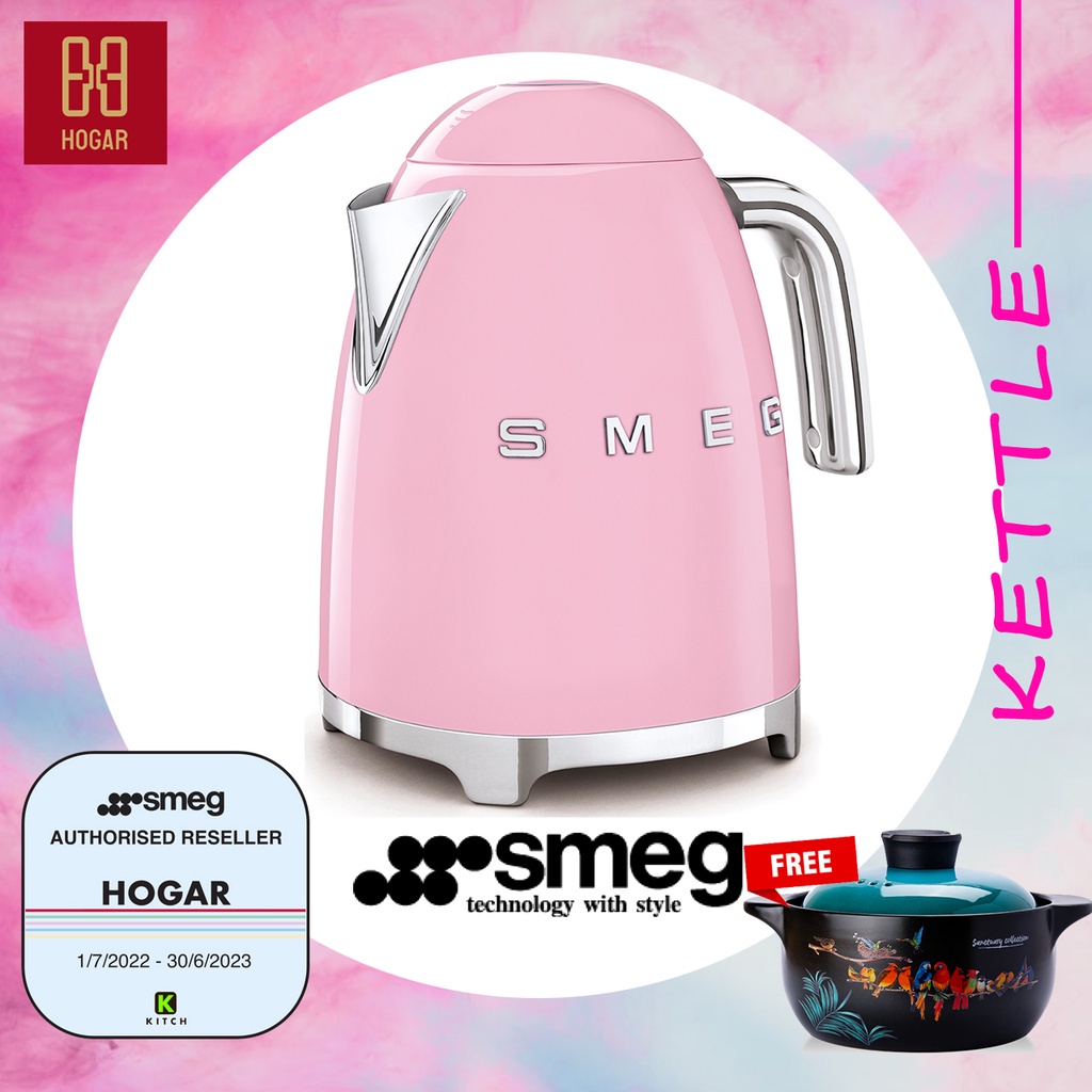 Smeg Kettle KLF03PK PINK | Retro Electric Kettle | Electric Jug Kettle ...