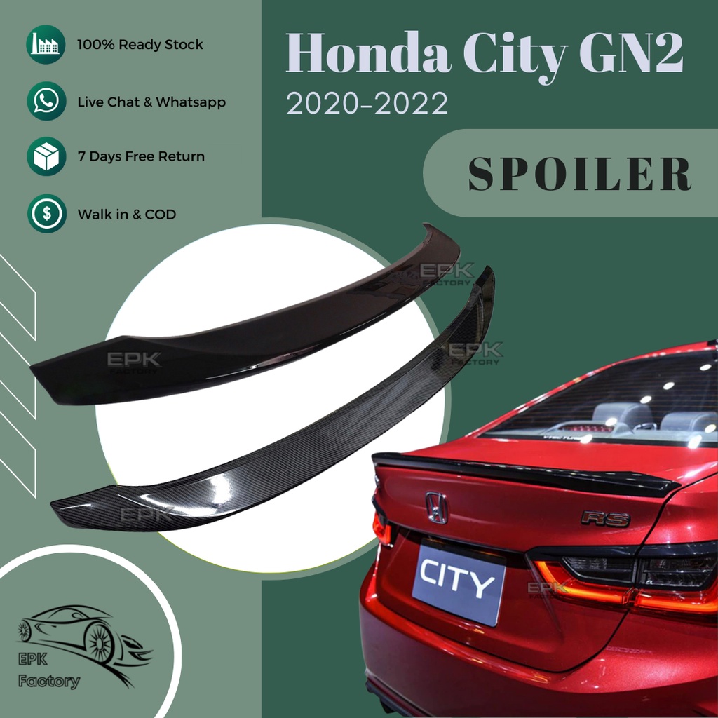 Honda City Spoiler GN2 RS ABS Rear Spoiler 2020 2021 2022 | Shopee Malaysia