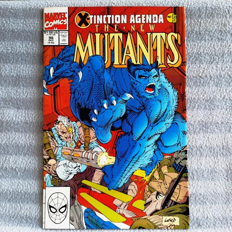 New Mutants #96 (Marvel Comics) X-Men (Rob Liefeld, Art Thibert, Louise ...