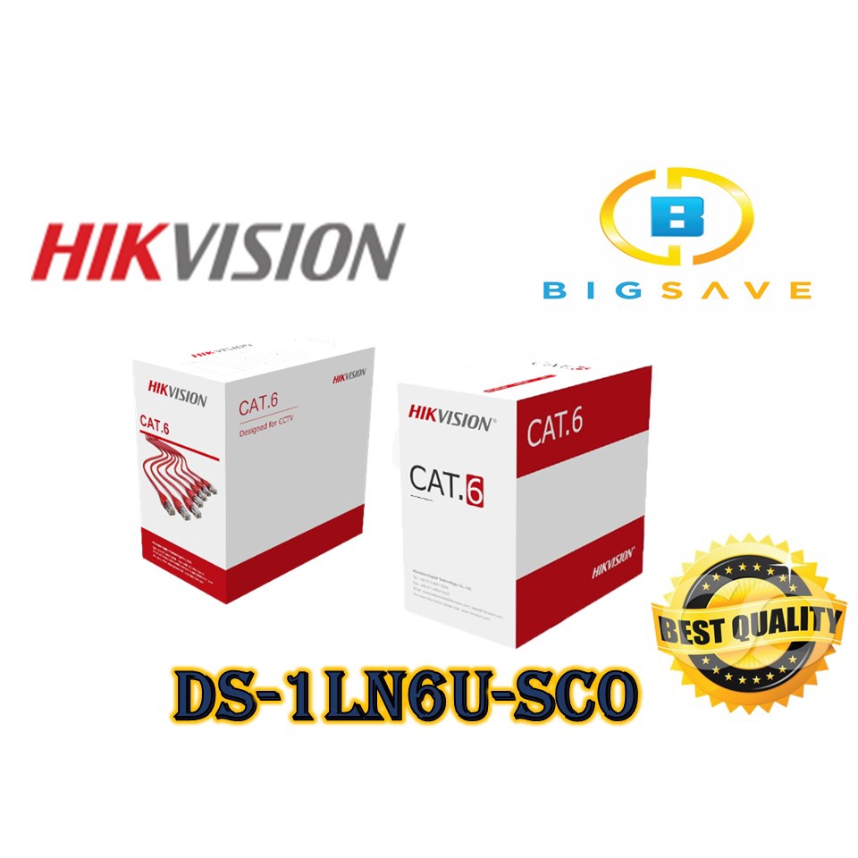 HIKVISION 305M DS-1LN6U-SC0 UTP CAT 6 NETWORK CABLE | Shopee Malaysia