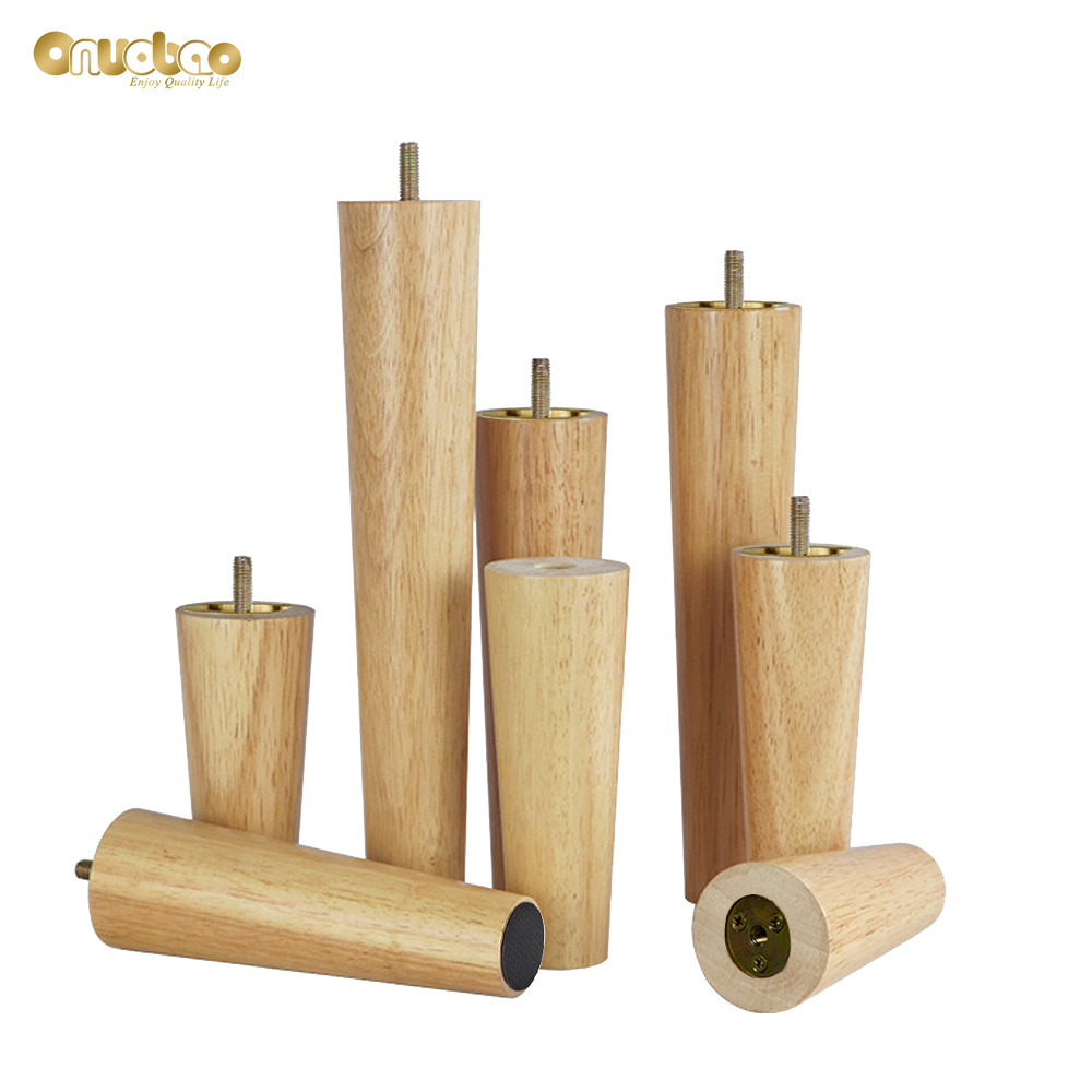 M6/M8/M10 Oak Furniture Leg 6-40cm Wood Sofa Legs for Desk Bed Cabinet ...