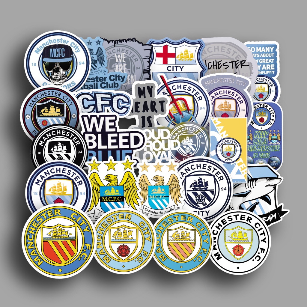 Manchester City Ball Club Pack Stickers 12pcs | Shopee Malaysia