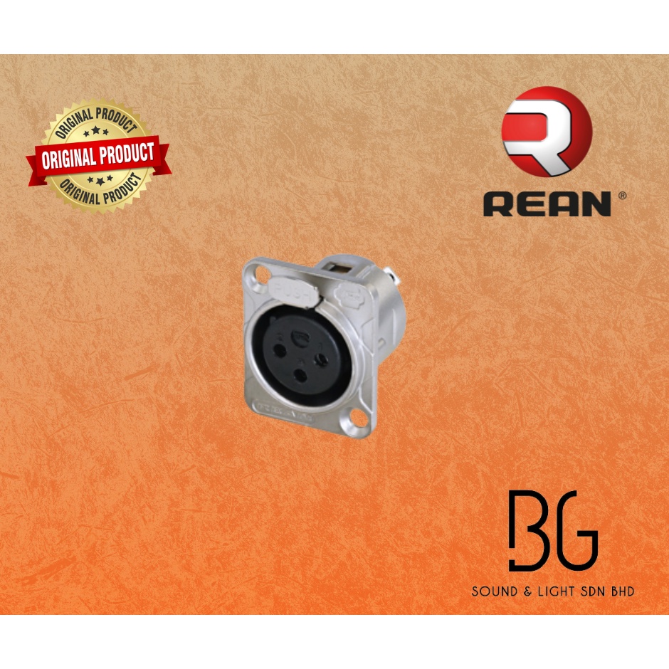REAN RC3FDL 3 pole female XLR receptacle with solder lugs | Shopee Malaysia