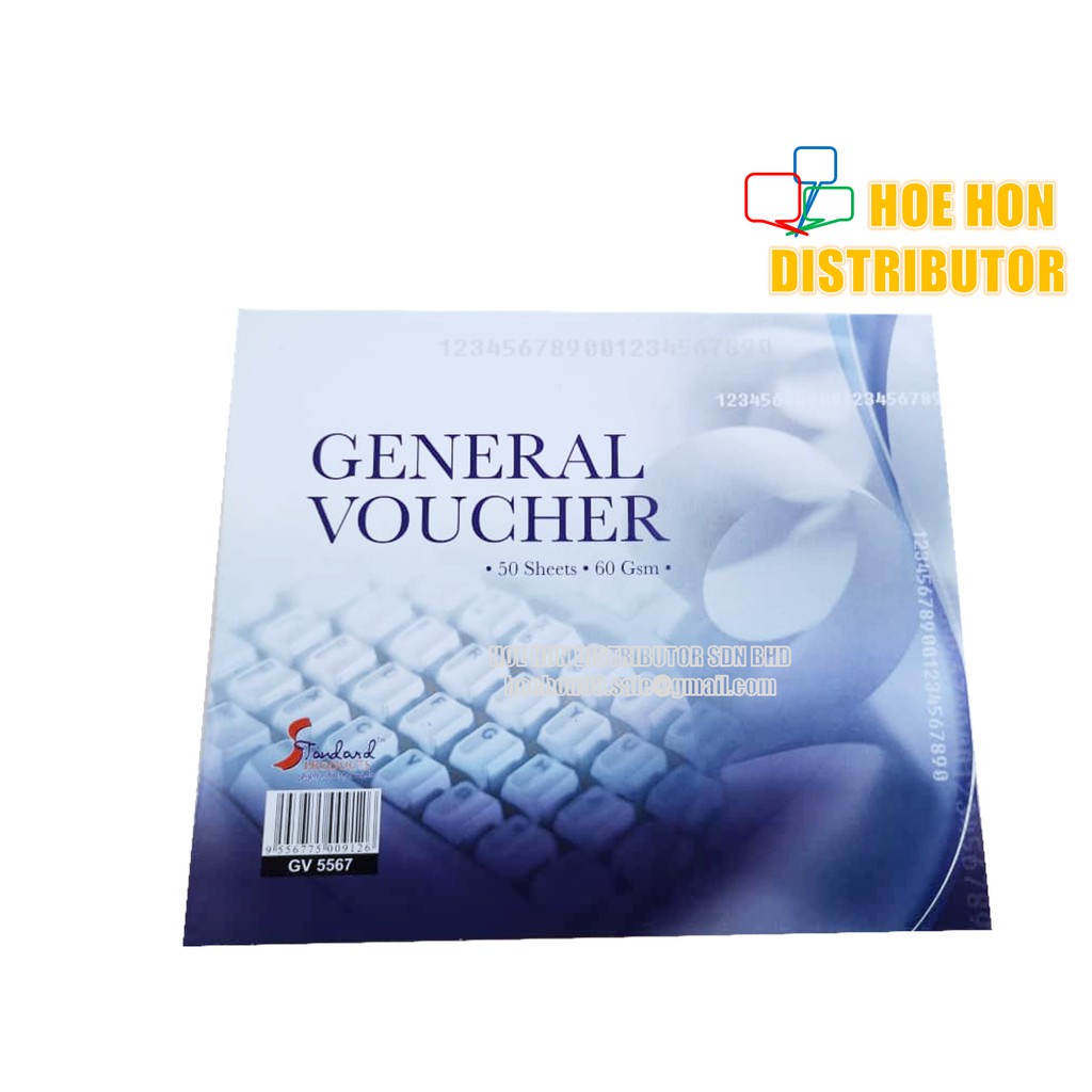 General Voucher / Buku Baucar Am 60gsm 50 Sheet 7 x 7.5 Inch GV 5567 ...
