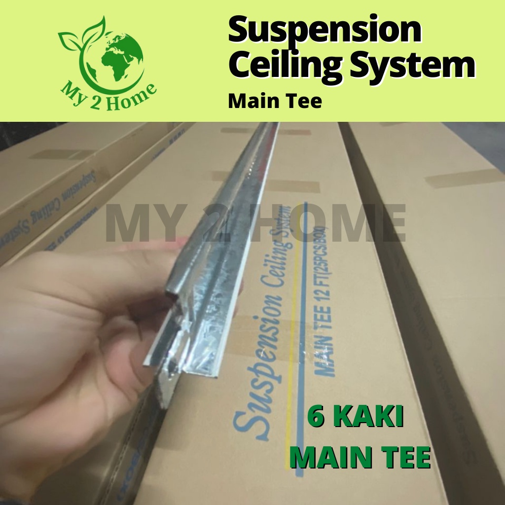 MY2HOME Ceiling Grid System Suspension Ceiling System Main Tee Cross ...