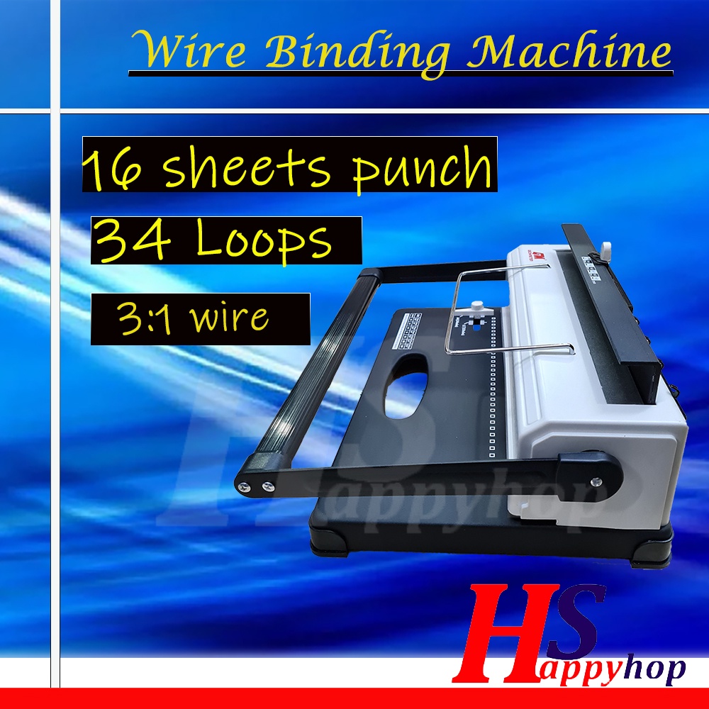 GM Super Wirebind Gm Wire Binding Machine -Heavy Punch | Shopee Malaysia