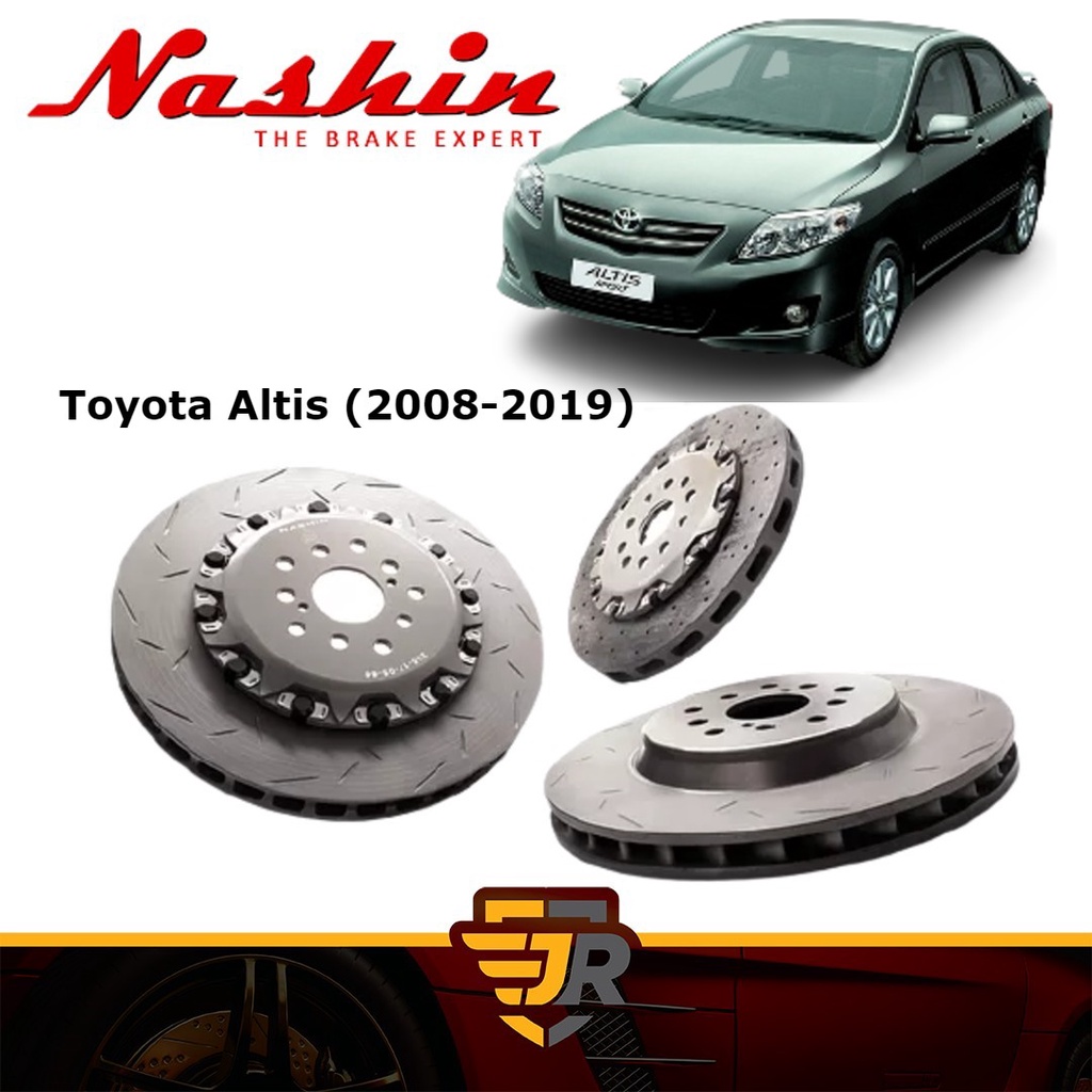 Nashin Oversized Disc Rotor Kit (Rear) - Toyota Altis (2008-2019 ...