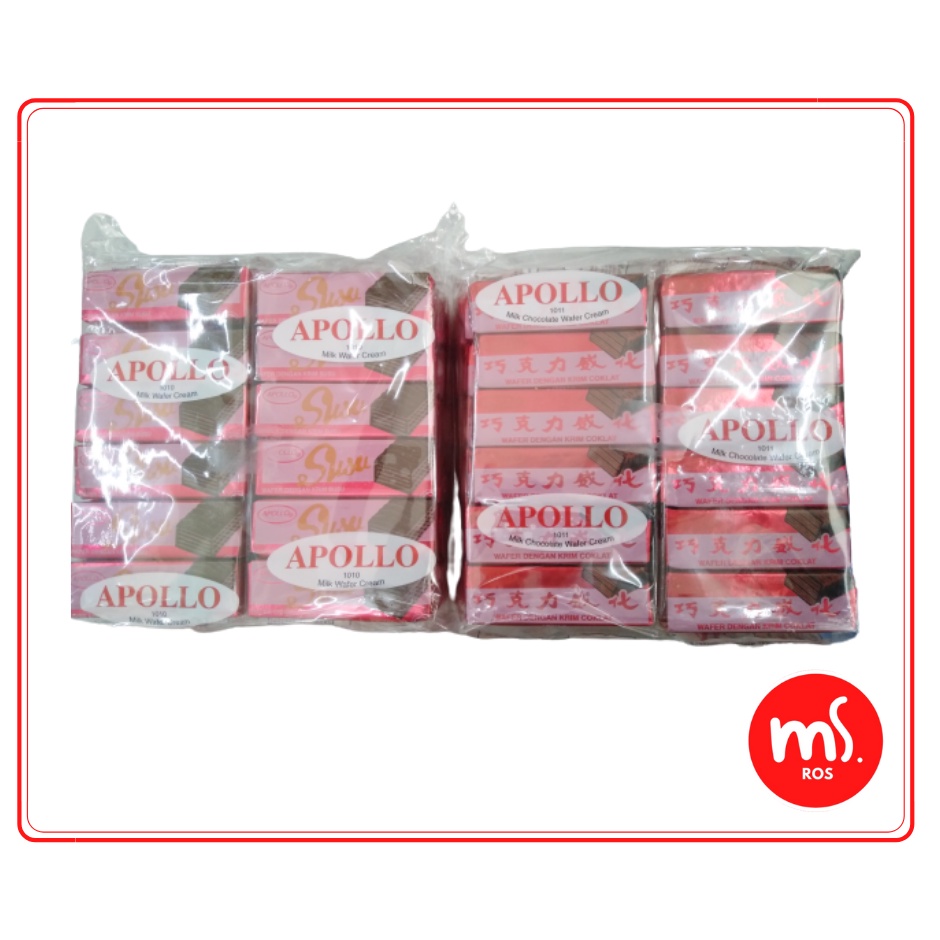 APOLLO Wafer Cream (Milk/Chocolate) | Shopee Malaysia